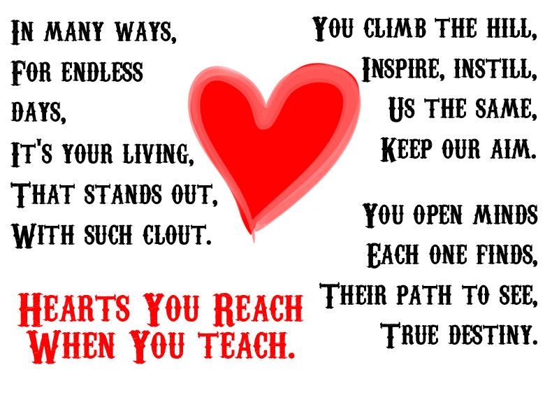 10 Christmas Poems for Teachers (Printable) | MoneyMinder Software