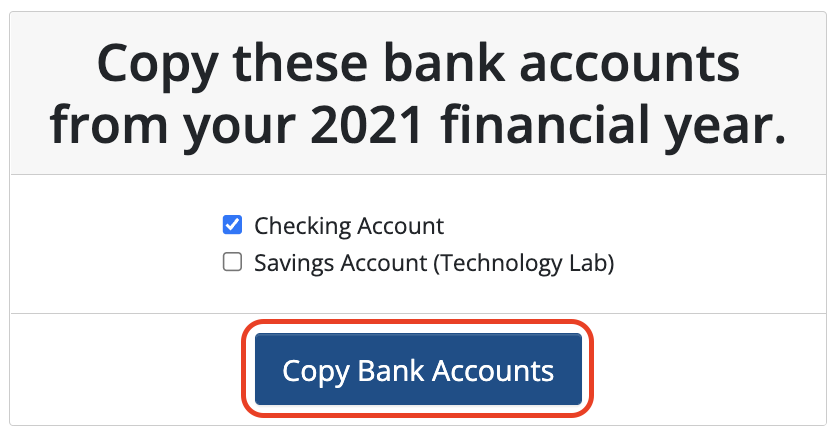 Setting up your Bank Register(s) for users starting a new financial ...