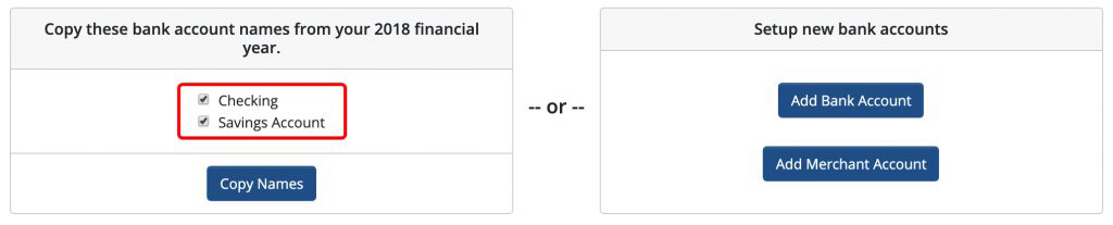 Setting up Bank Account(s) - MoneyMinder