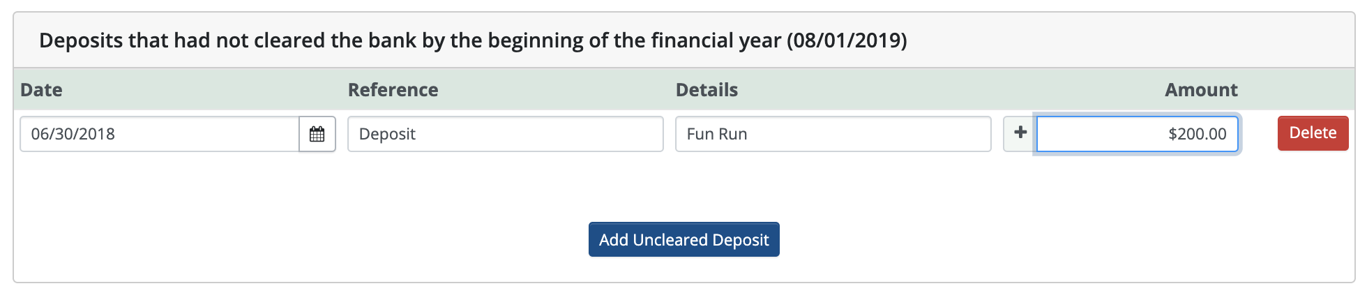Adding Uncleared Checks & Deposits - MoneyMinder
