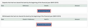 Adding Uncleared Checks & Deposits - MoneyMinder
