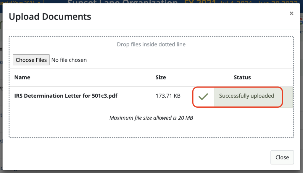 How to Upload & organize documents - MoneyMinder