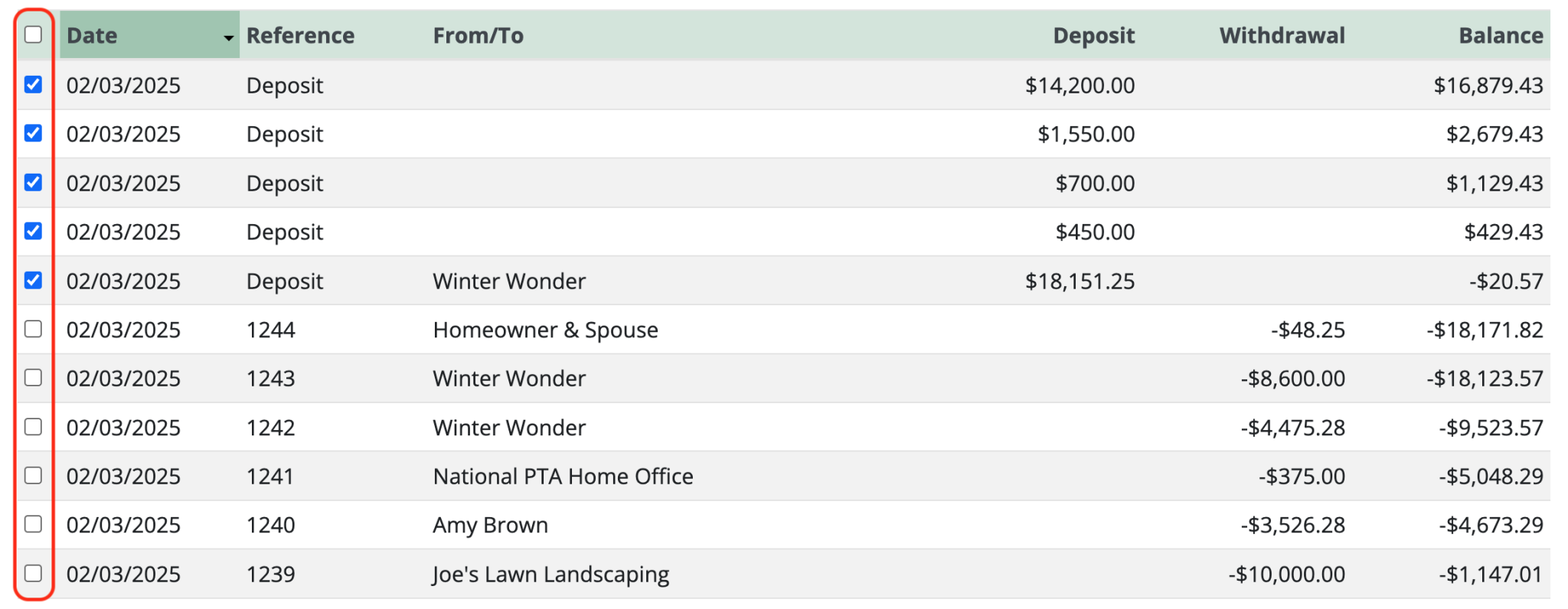 How to Edit & Delete bank transactions - MoneyMinder