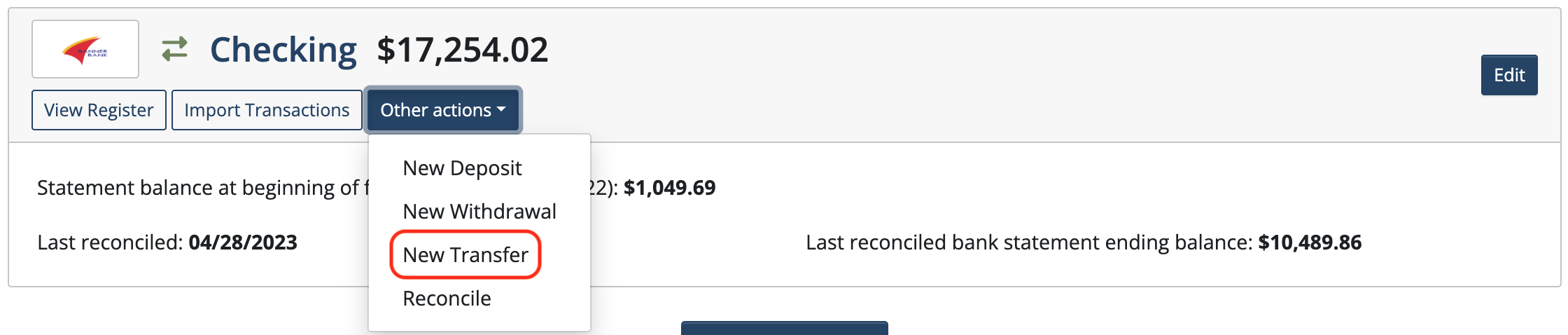 Importing transactions directly from your bank - MoneyMinder