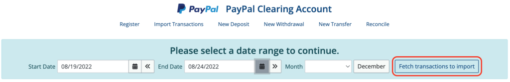 Importing Stripe, Square, or PayPal transactions into MoneyMinder - MoneyMinder