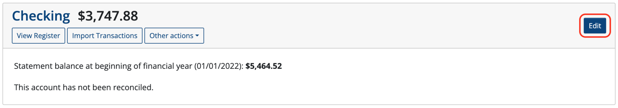 Adding Uncleared Checks & Deposits from prior years - MoneyMinder