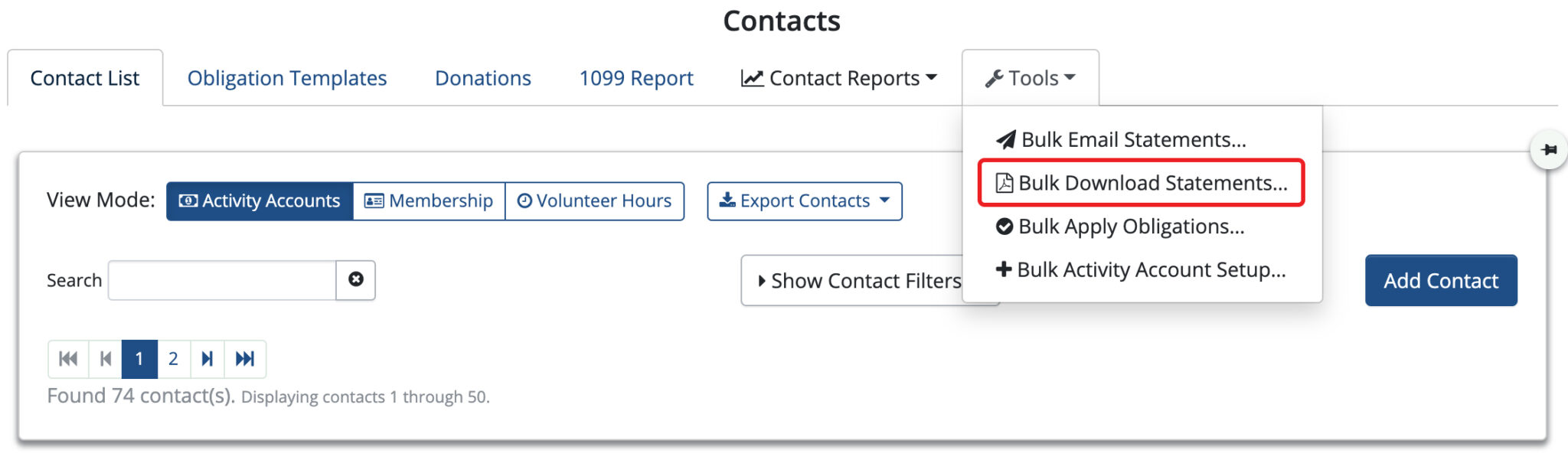 Create & Download Individual Statements and in Bulk - MoneyMinder
