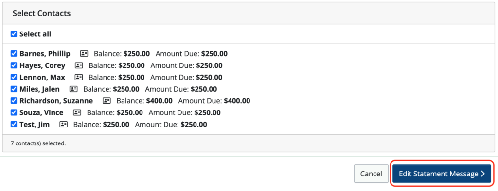 How to Create & download statements individually or in bulk - MoneyMinder