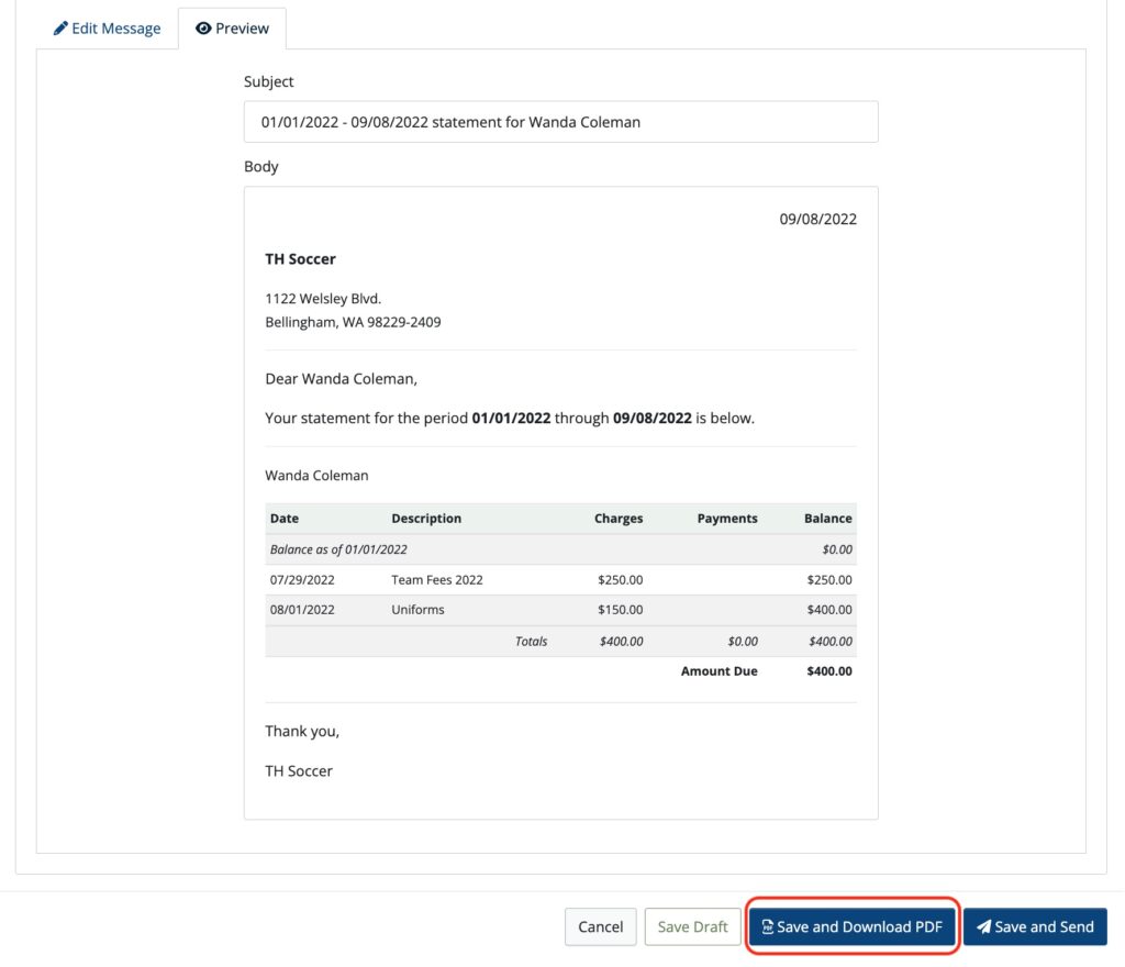 How to Create & download statements individually or in bulk - MoneyMinder