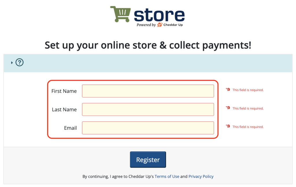 Setting up your Store to accept credit cards & e-checks - MoneyMinder