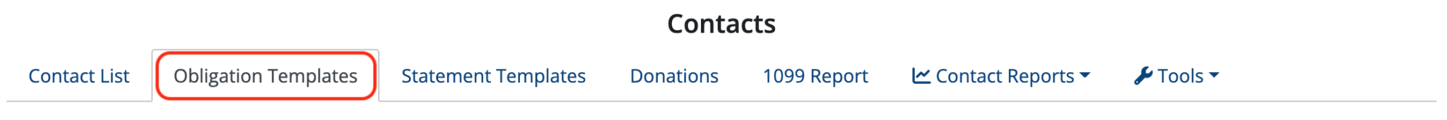 How to make an Obligation Template - MoneyMinder