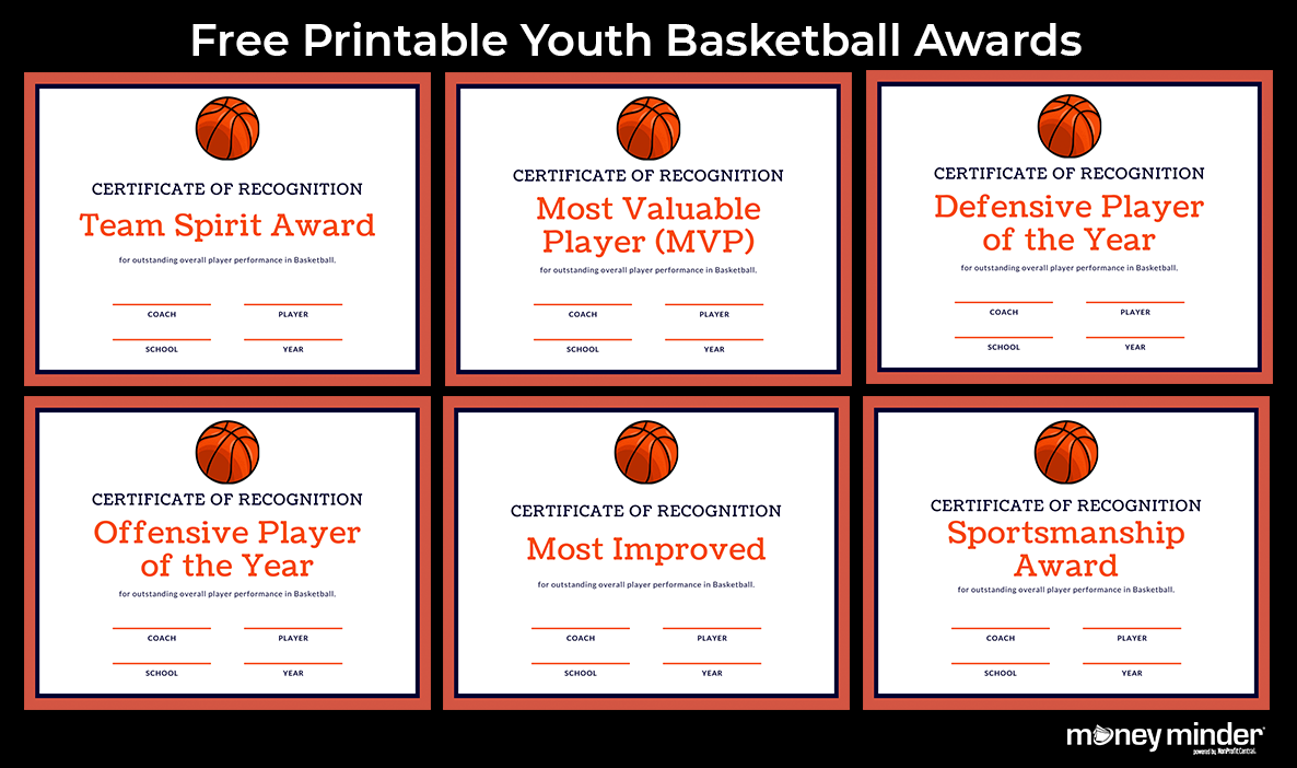 Youth Sports Award Ideas With 40 Free Printable Certificates MoneyMinder