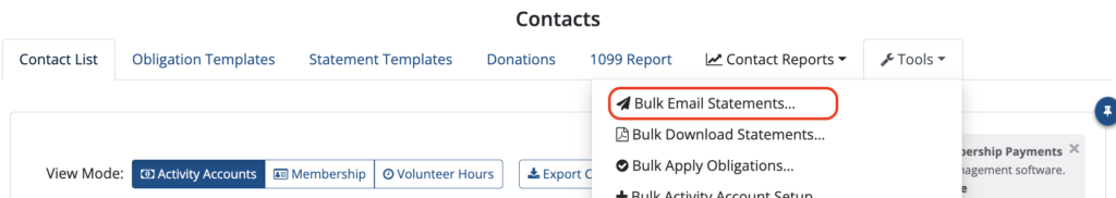 How to Create & email statements individually or in bulk - MoneyMinder