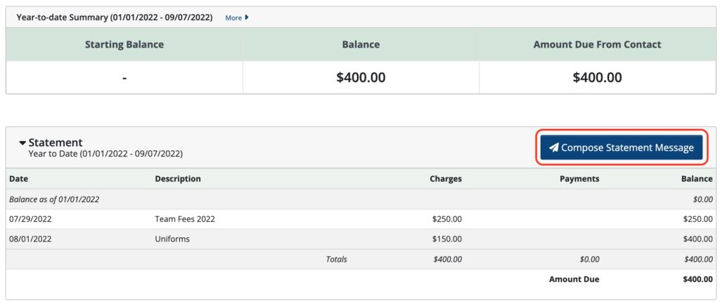 How to Create & email statements individually or in bulk - MoneyMinder
