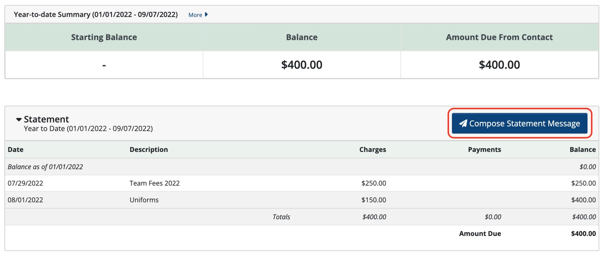 Statement Templates - MoneyMinder