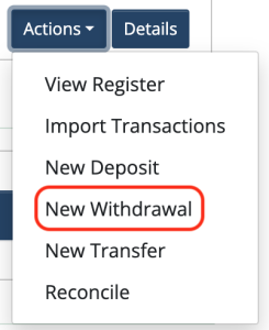 Entering deposits & withdrawals; attaching receipts; viewing the bank ...