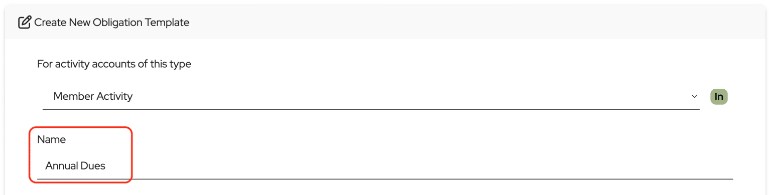 How to Create an Obligation Template - MoneyMinder