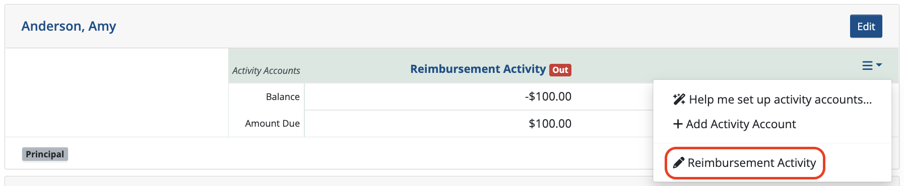 Renaming your Activity Account - MoneyMinder