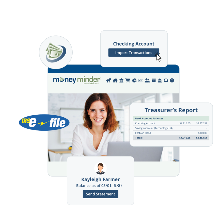 MoneyMinder Nonprofit Bookkeeping for Volunteer Treasurers