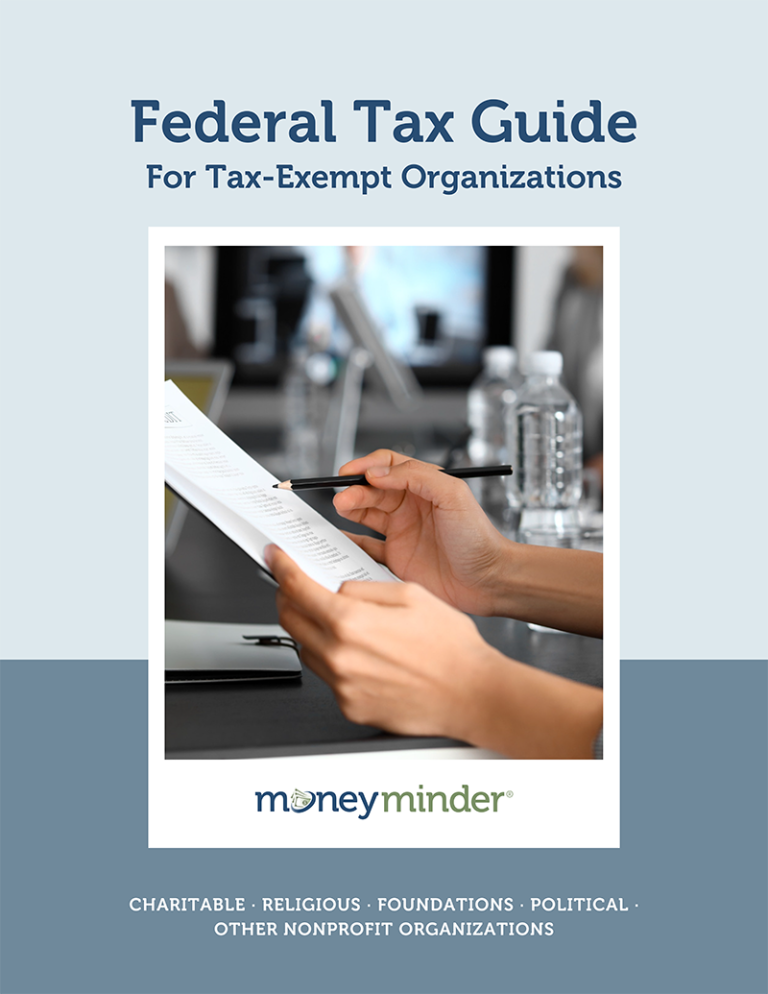 Nonprofit Federal Tax Guide - MoneyMinder