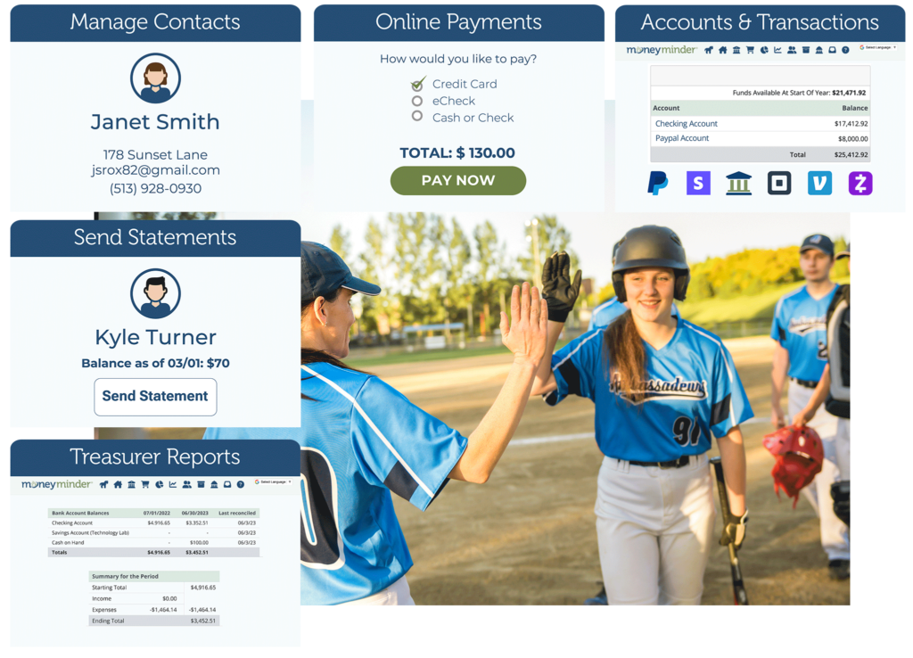 Sports Team Accounting Software - MoneyMinder