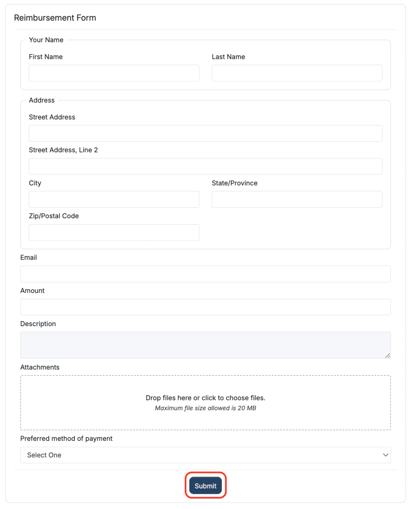How to use Reimbursements - MoneyMinder