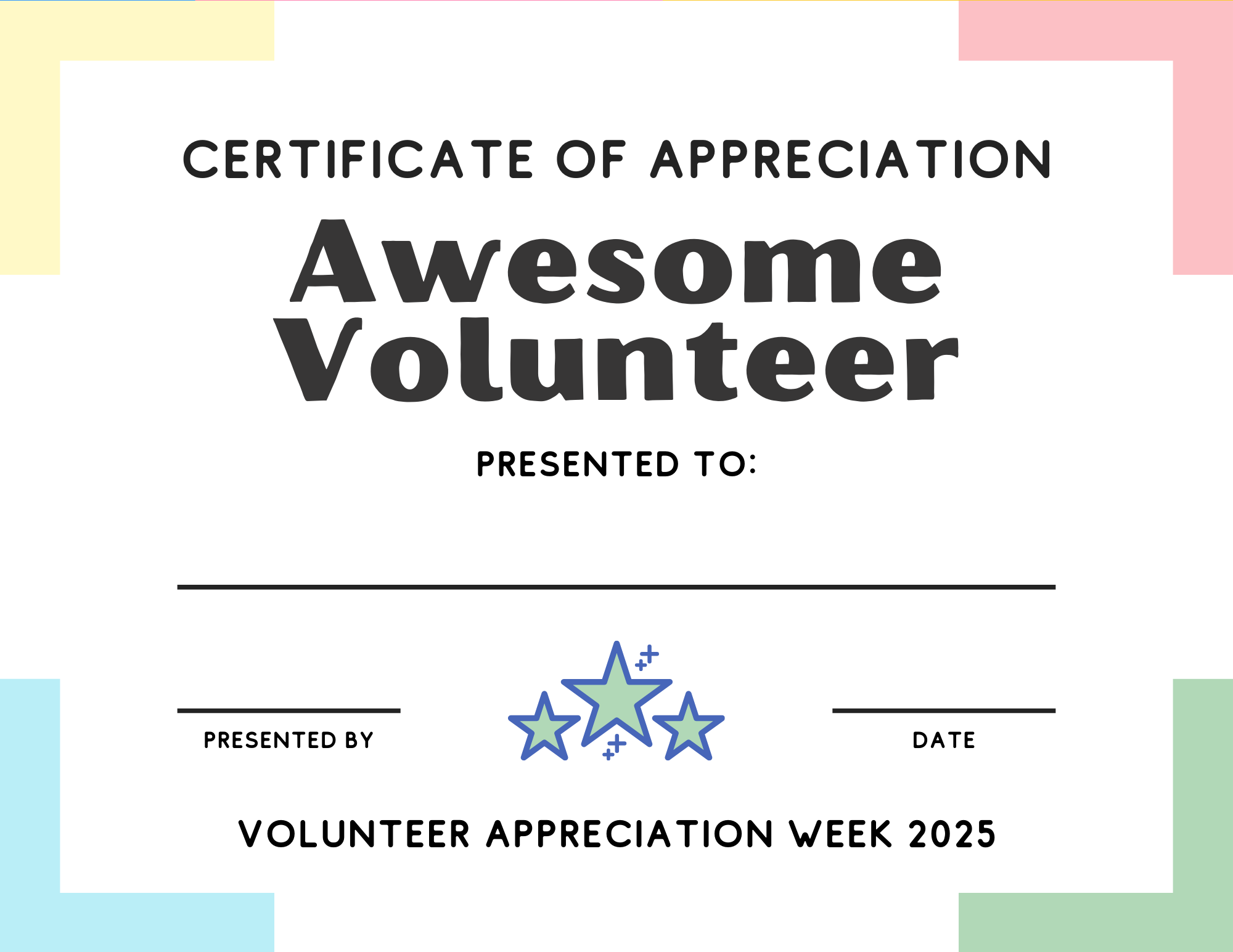 10 Free & Printable Volunteer Appreciation Certificates - MoneyMinder