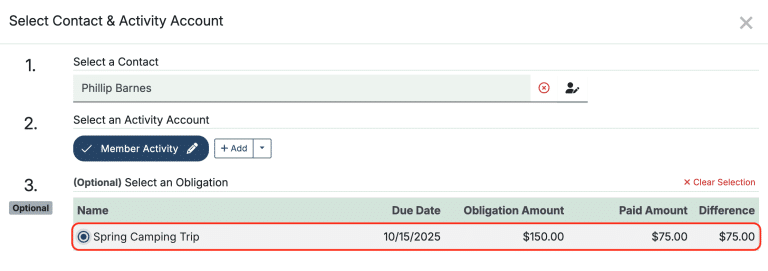 How to Apply Payments to Obligations and Run an Obligation Report ...